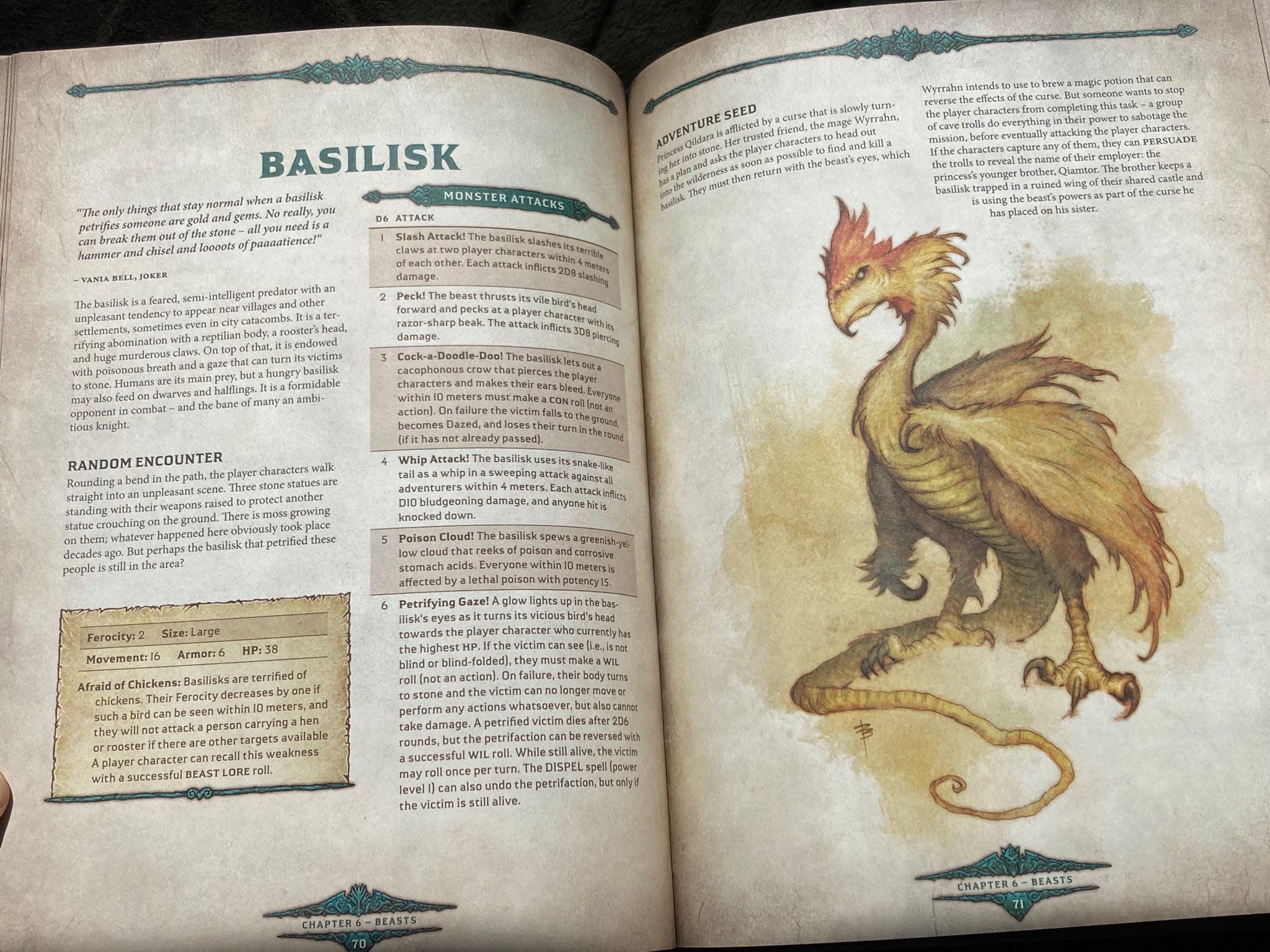 REVIEW: Dragonbane Bestiary – Akhelas